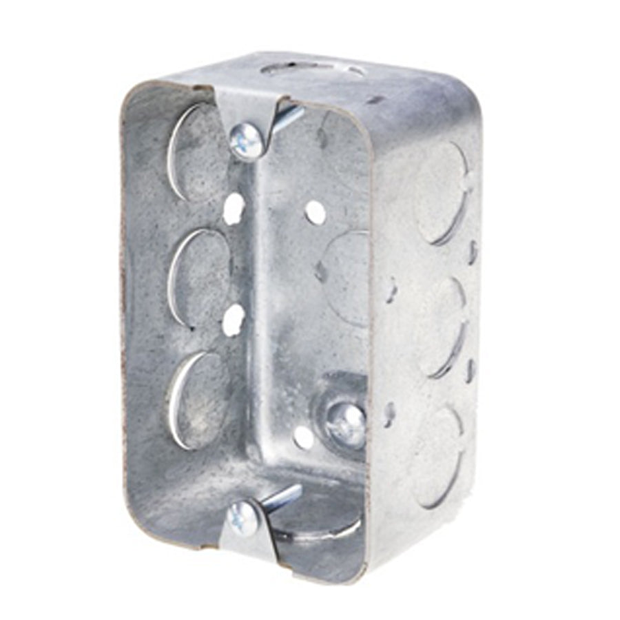 Ortech BOX 1110 (Single gang steel utility box with knockouts for surf ...