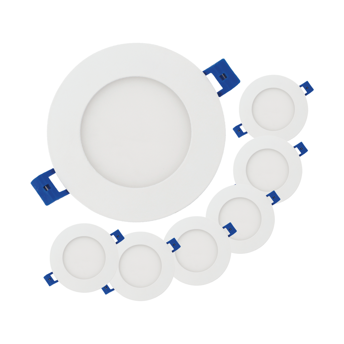 Ortech SLIM4CONT-5CCT 4'' Ultra Slim LED Downlight Contractor Pack Wit ...